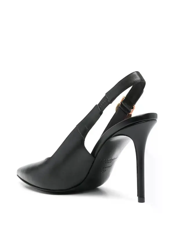 Balmain 100mm Leather Slingback Pumps