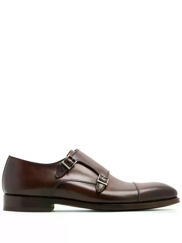 Magnanni Calf Leather Monk Shoes