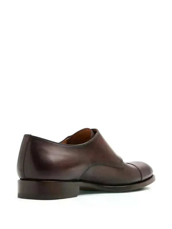 Magnanni Calf Leather Monk Shoes