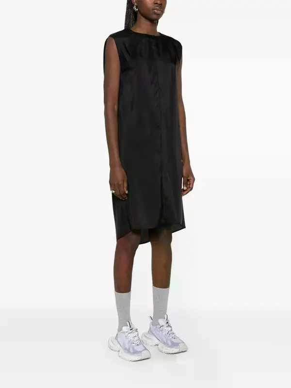 MAISON MARGIELA Silk Midi Dress With Cowl Neck
