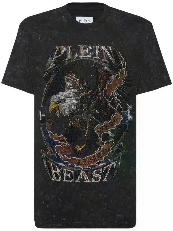 Philipp Plein Rhinestone-embellished Cotton T-shirt