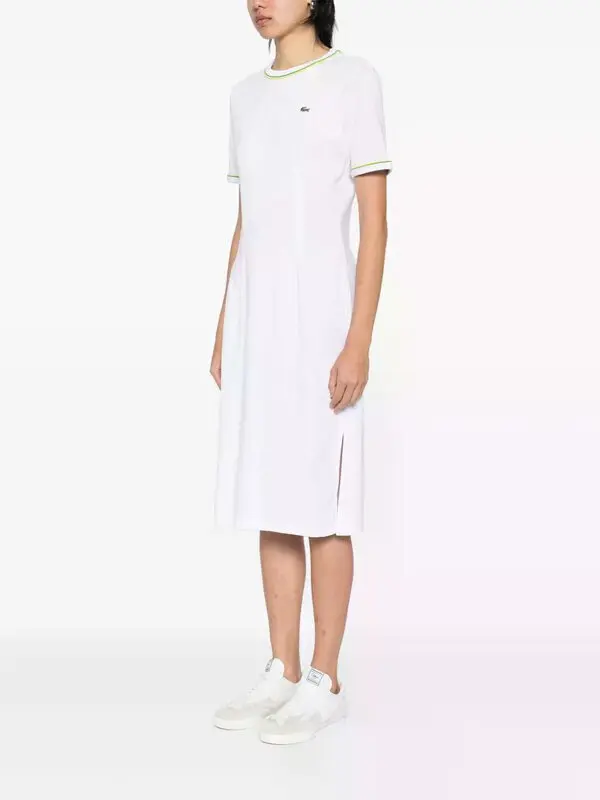 Lacoste Trimmed Jersey Dress