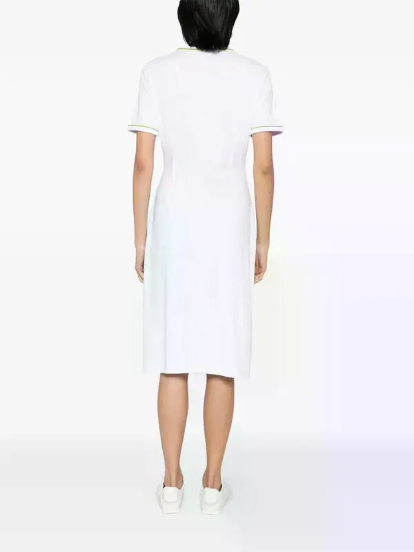 Lacoste Trimmed Jersey Dress