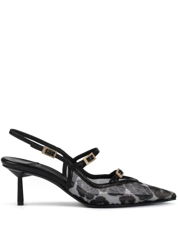 LE SILLA Morgana Animal Print Slingback Pumps