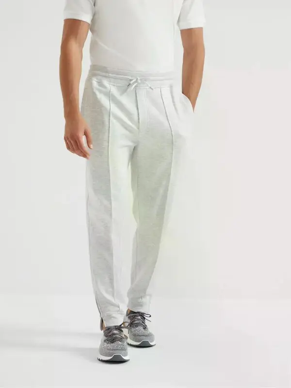 Brunello Cucinelli Drawstring Track Pants - Grey