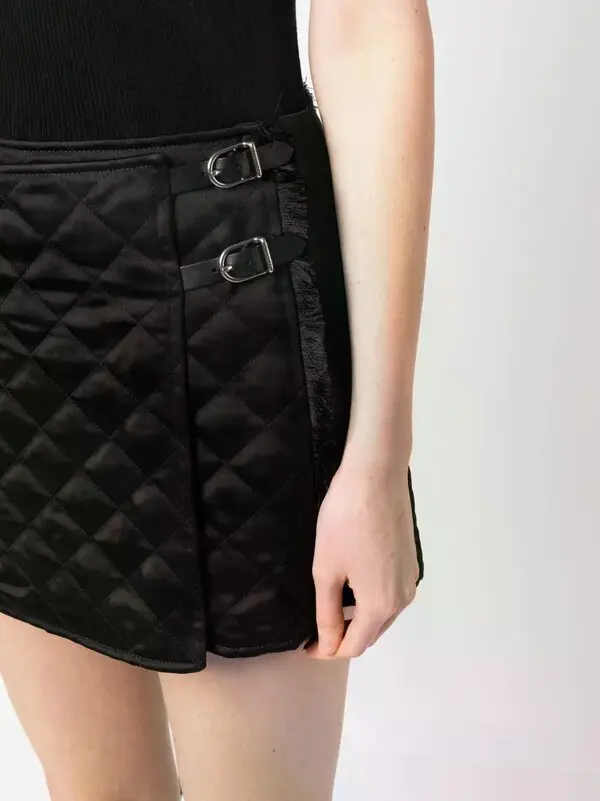 DURAZZI MILANO Quilted Wrap Mini Skirt