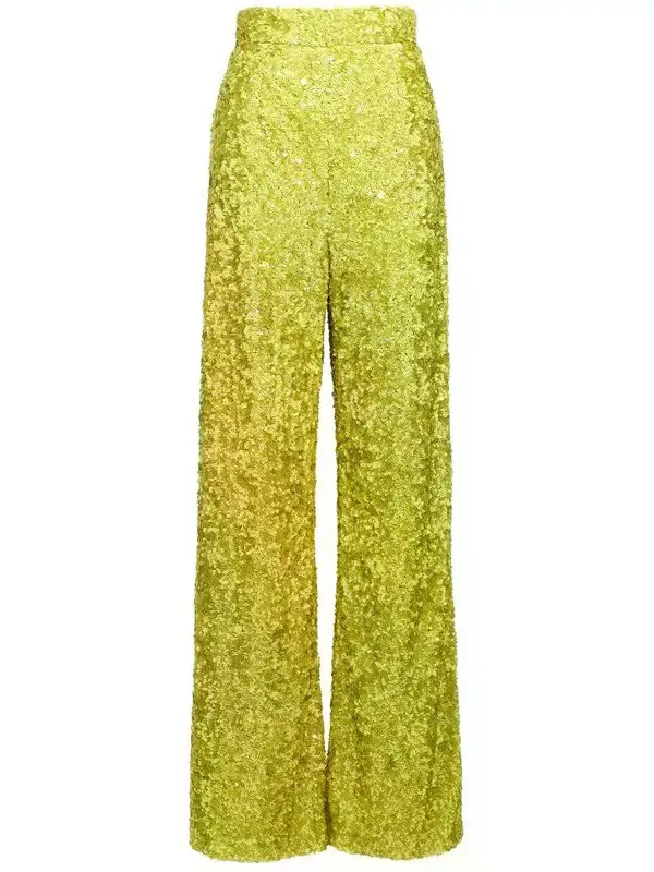 Ermanno Scervino Sequined Wide-leg Trousers