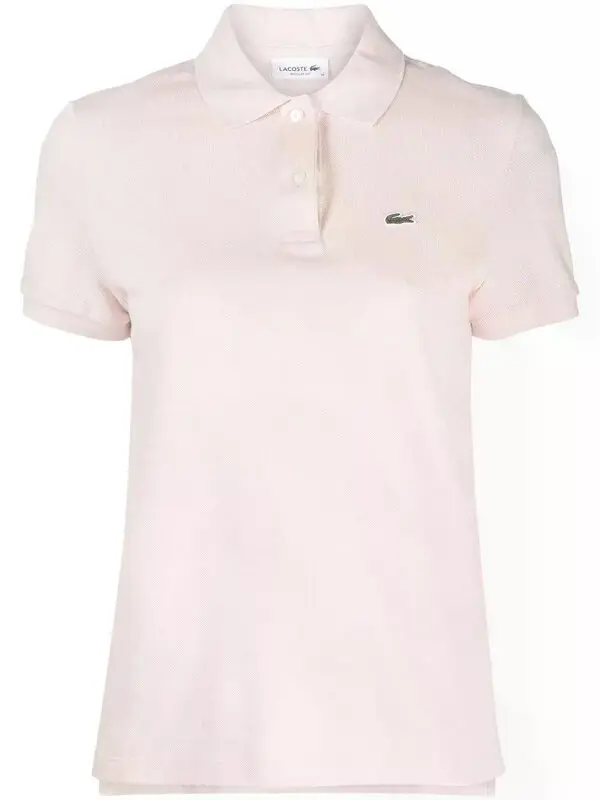 Lacoste Short Sleeve Embroidered Motif Polo Shirt - Pink