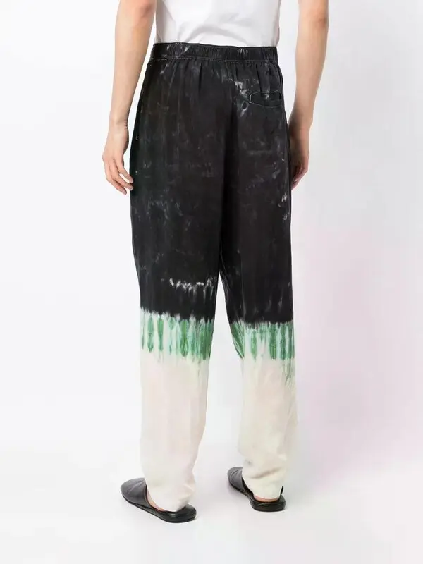 TOGA VIRILIS Tie-dye Print Straight-leg Trousers