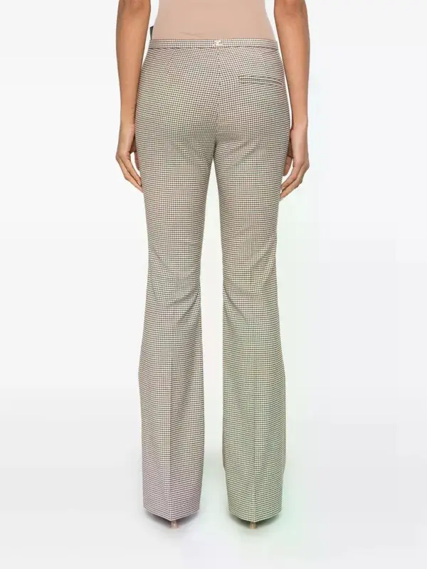 COURREGES Tailored Checkered Flared Trousers