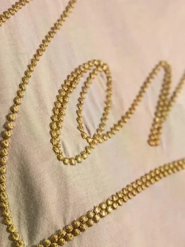 Moncler Embroidered Cursive Logo T-shirt