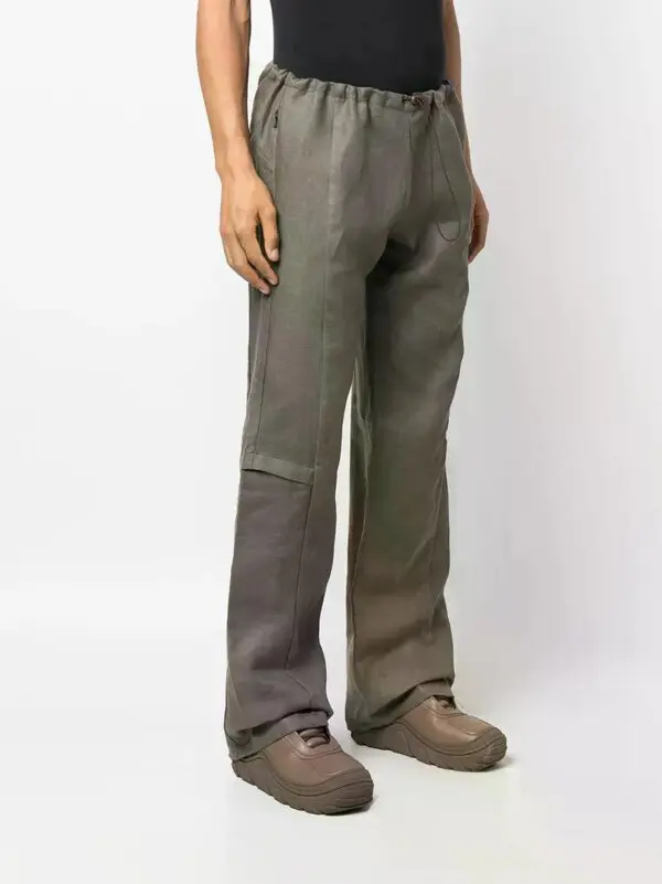 ROBYN LYNCH Drawstring-waist Linen Cargo Trousers