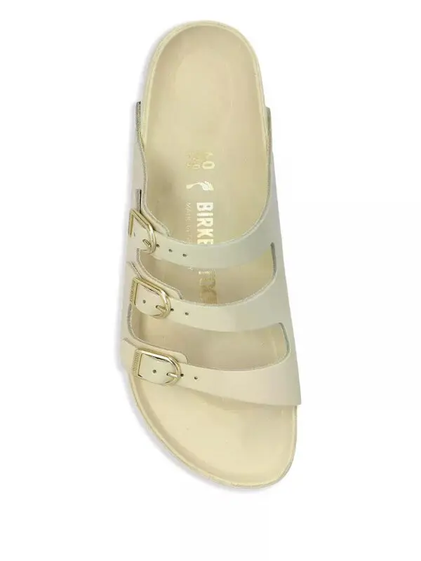 BIRKENSTOCK Florida Triple-buckle Slide Sandals - Neutrals