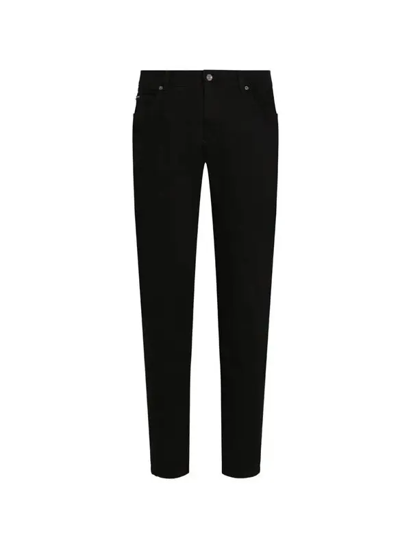 Dolce & Gabbana Logo-plaque Slim-fit Jeans