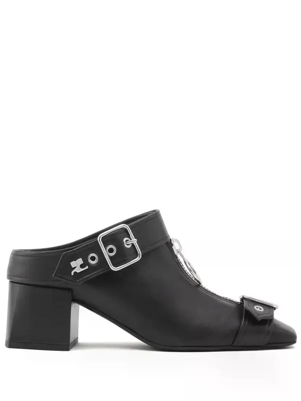 COURREGES Gogo Leather Mules