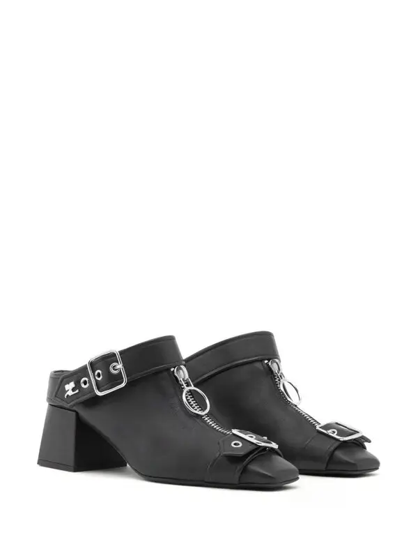 COURREGES Gogo Leather Mules