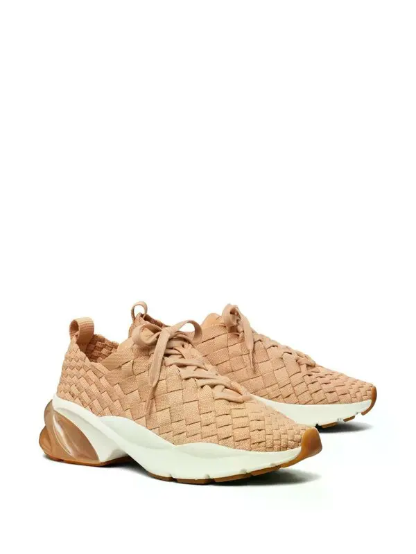 Tory Burch Woven Lace-up Sneakers