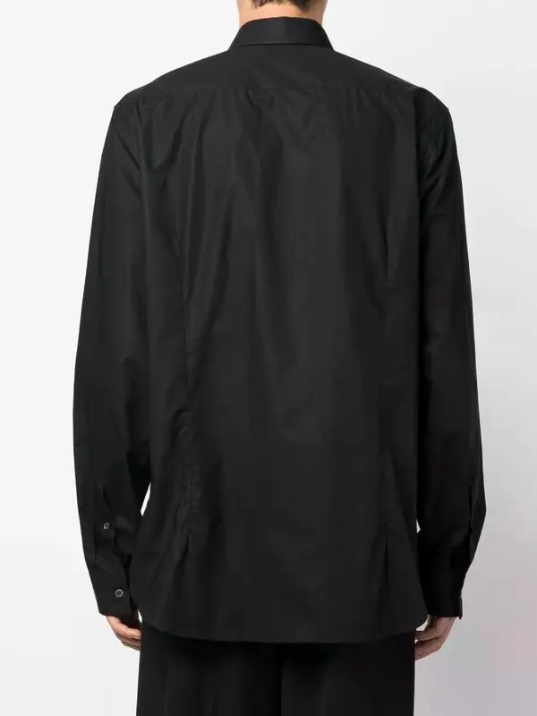 Raf Simons Logo Embroidered Cotton Shirt