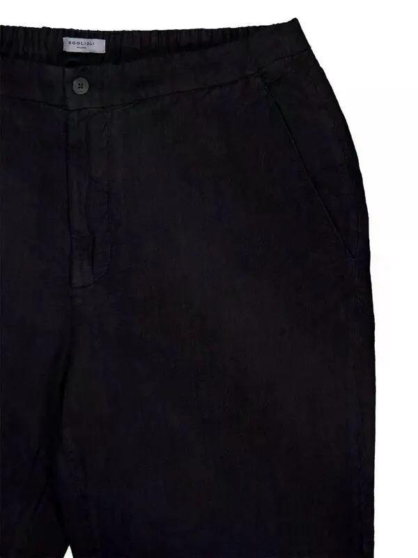 Boglioli Tailored Linen Trousers - Blue