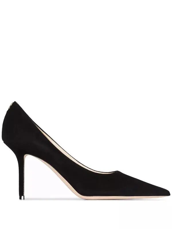 JIMMY CHOO Love 85 Pointed-toe Suede Heeled Pumps