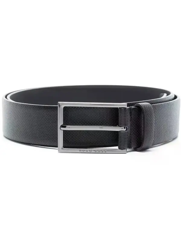 BOSS Buckle-fastening Leather Belt - Black