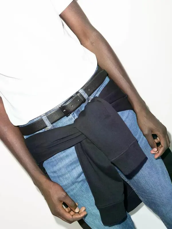 BOSS Buckle-fastening Leather Belt