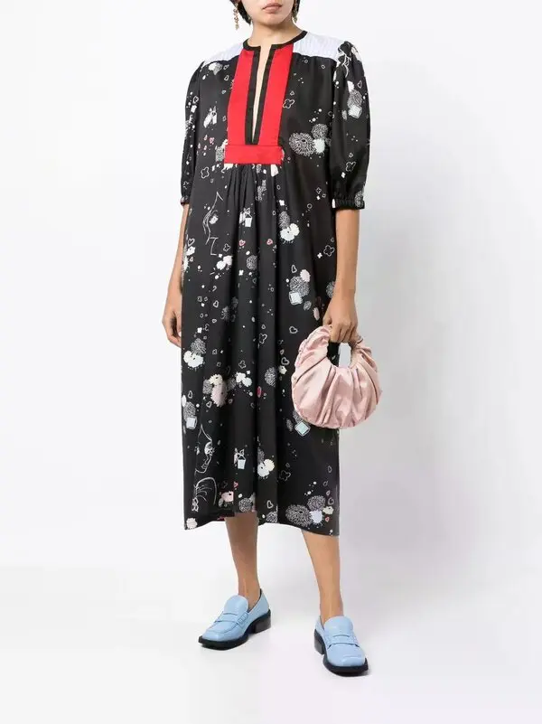 MACGRAW Betty Printed Midi Dress