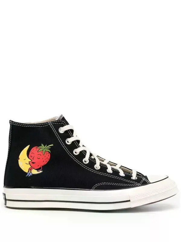 CONVERSE Cartoon-print Hi-top Sneakers - Black