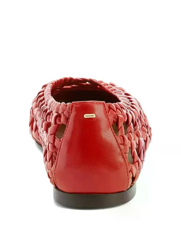 GIUSEPPE ZANOTTI Georgia Cage Ballet Flats - Red