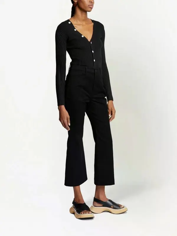 Proenza Schouler White Label Cropped Flared Trousers