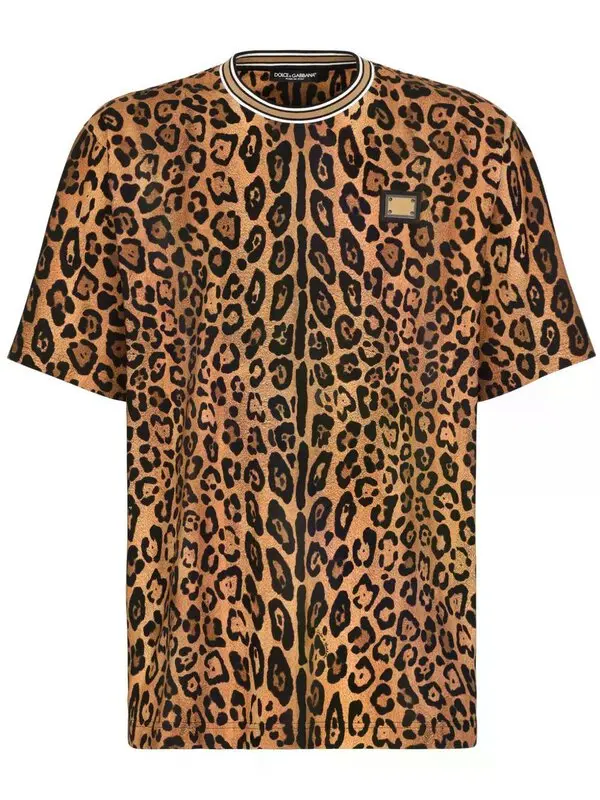 Dolce & Gabbana Leopard-print Cotton T-shirt