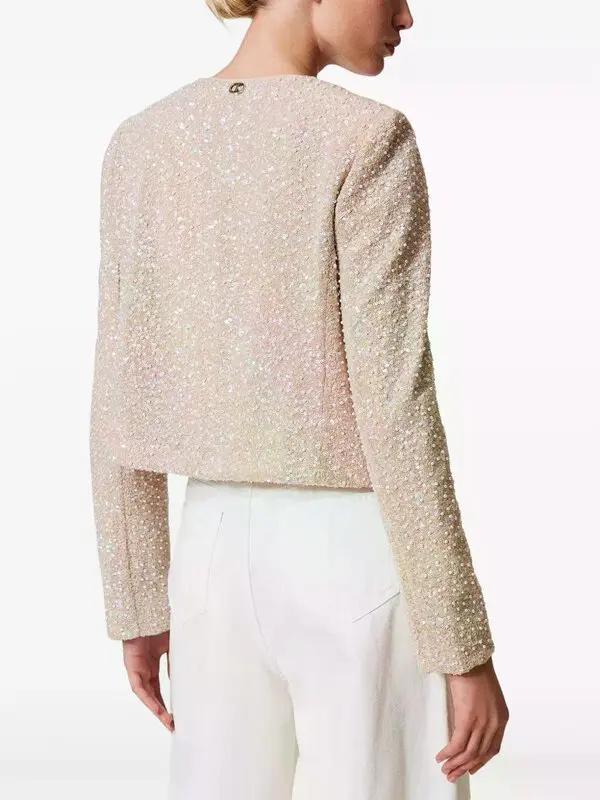 TWINSET Sequinned Jacket - Neutrals