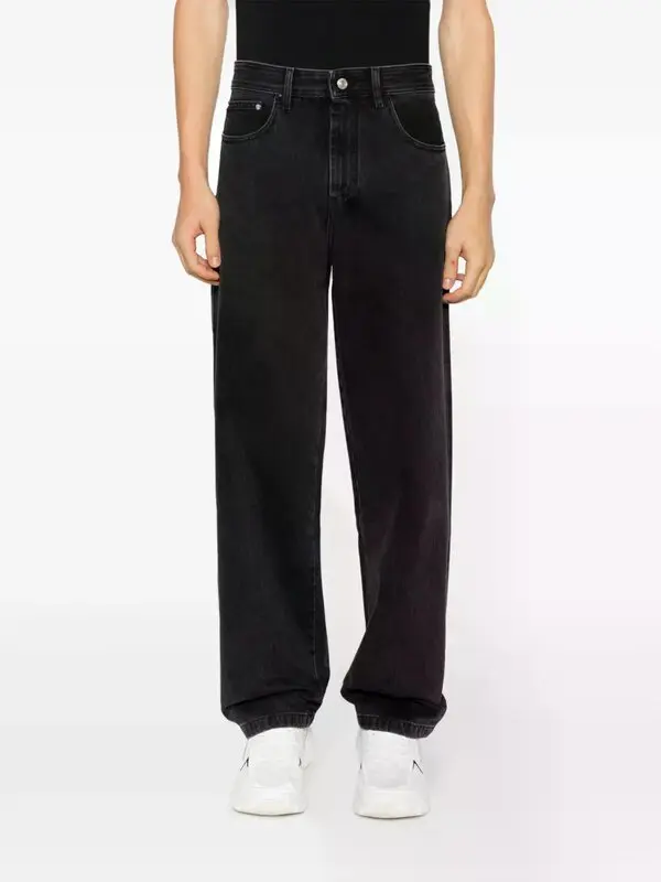 Gcds Graffiti Print Wide-leg Jeans
