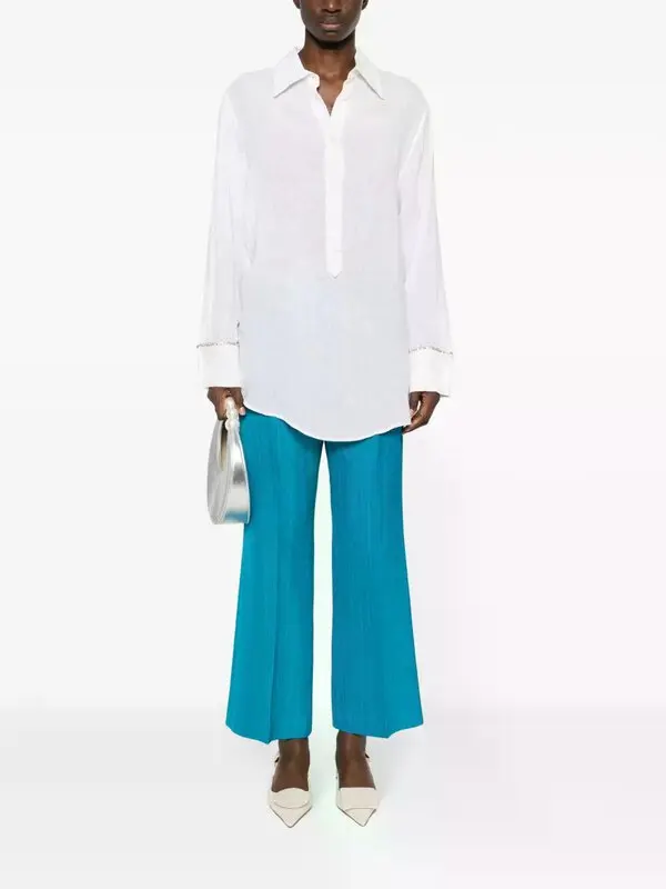 N°21 Gem-detailed Linen Blend Tunic