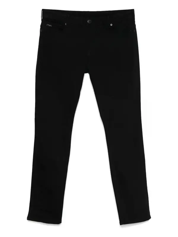 Emporio Armani Skinny Fit Trousers - Black