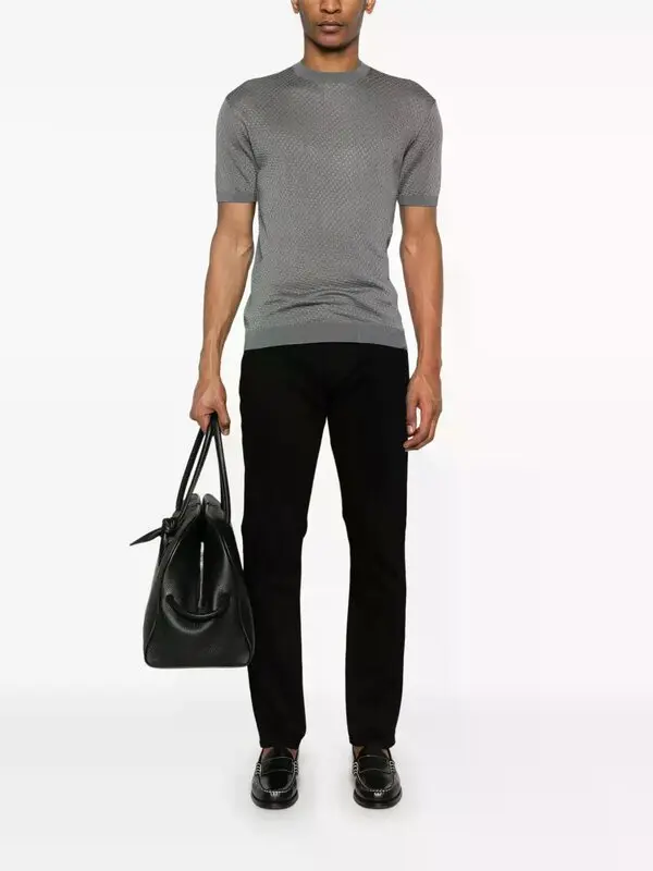 Emporio Armani Skinny Fit Trousers - Black