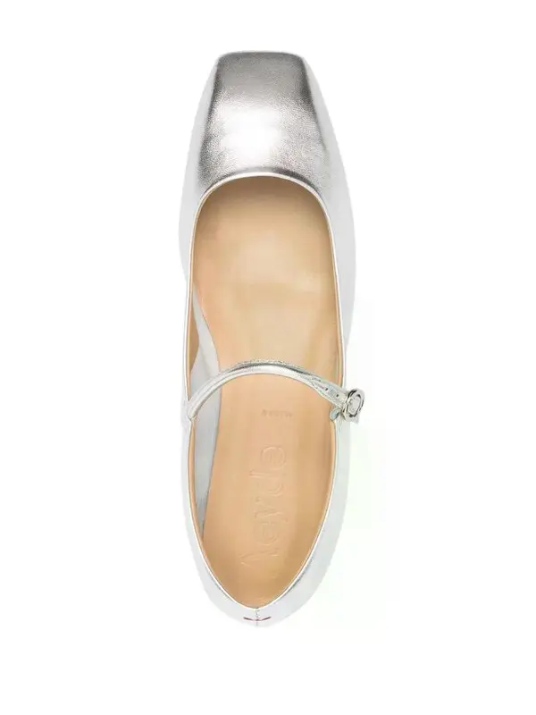 AeydĒ Aline Ballerina Shoes - Silver