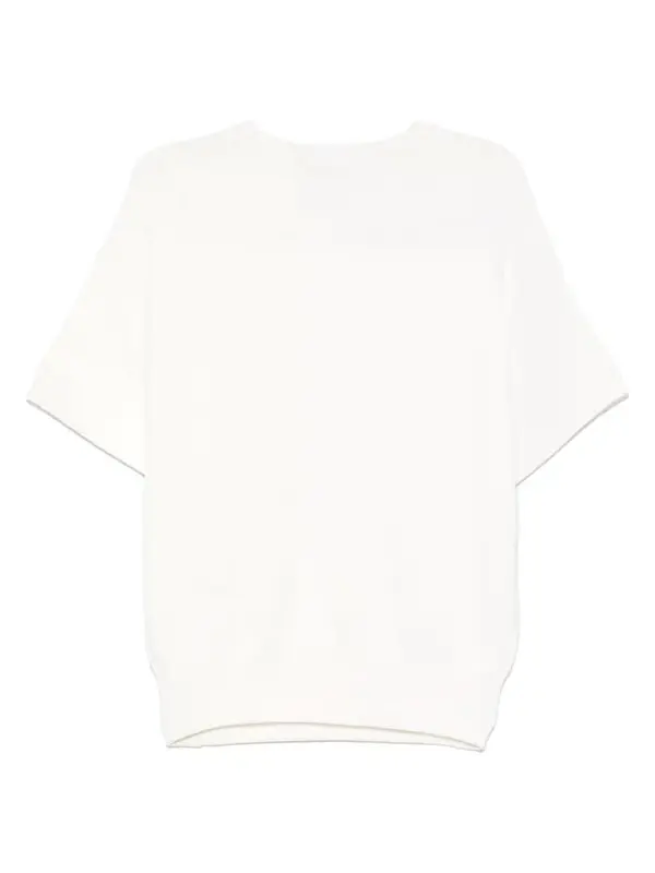 Remain Birger Christensen Knitted T-shirt With Ribbed Cuffs And Hem