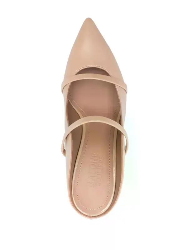 MALONE SOULIERS 80mm Maureen Mules - Neutrals