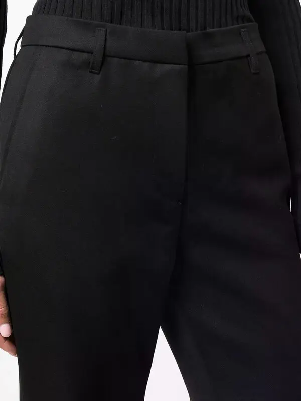 ANINE BING Wool Straight-leg Trousers