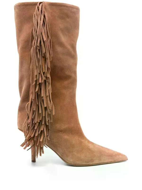 Paris Texas 75mm Mid Jessie Boots - Neutrals