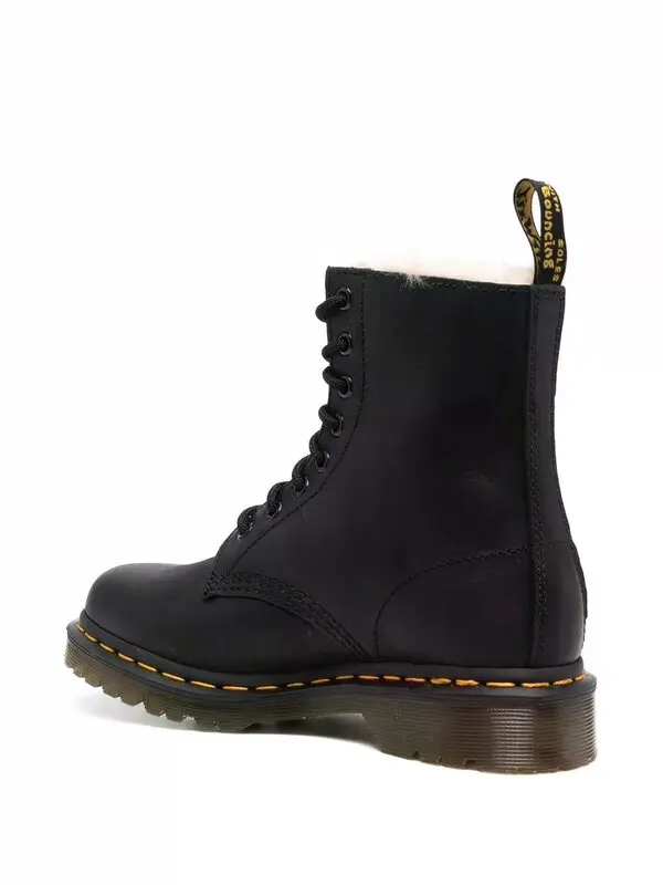 Dr. Martens 1460 Serena Faux Shearling-lined Combat Boots