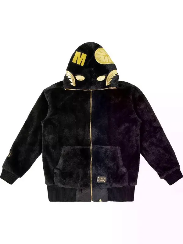 A BATHING APE Shark Hoodie Jacket - Black