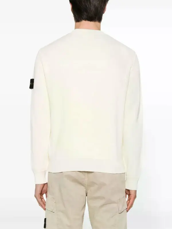 Stone Island Compass Badge Crew Neck Sweater - Neutrals