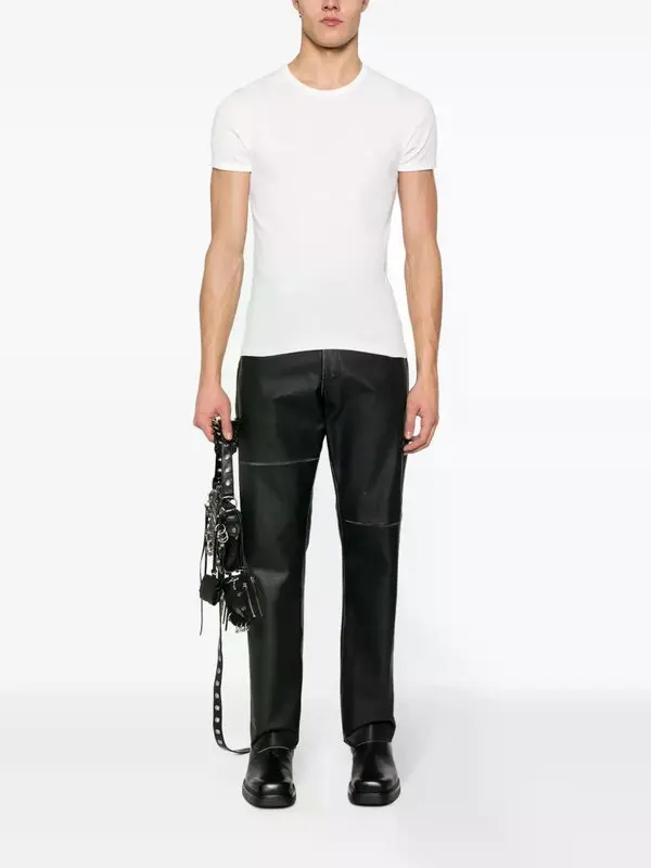 COURREGES Logo-appliqué T-shirt - White