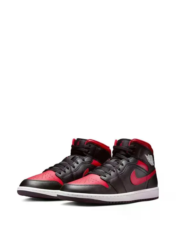 JORDAN 1 Mid Bred Twist Sneakers - Black