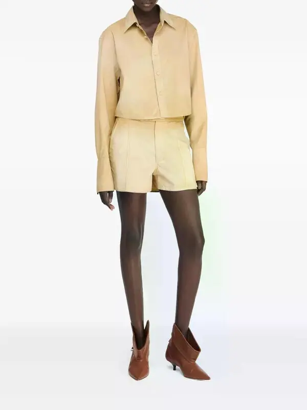 JW Anderson Cropped Shirt With Box Pleat Detail