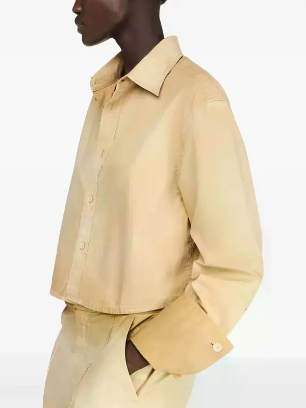 JW Anderson Cropped Shirt With Box Pleat Detail