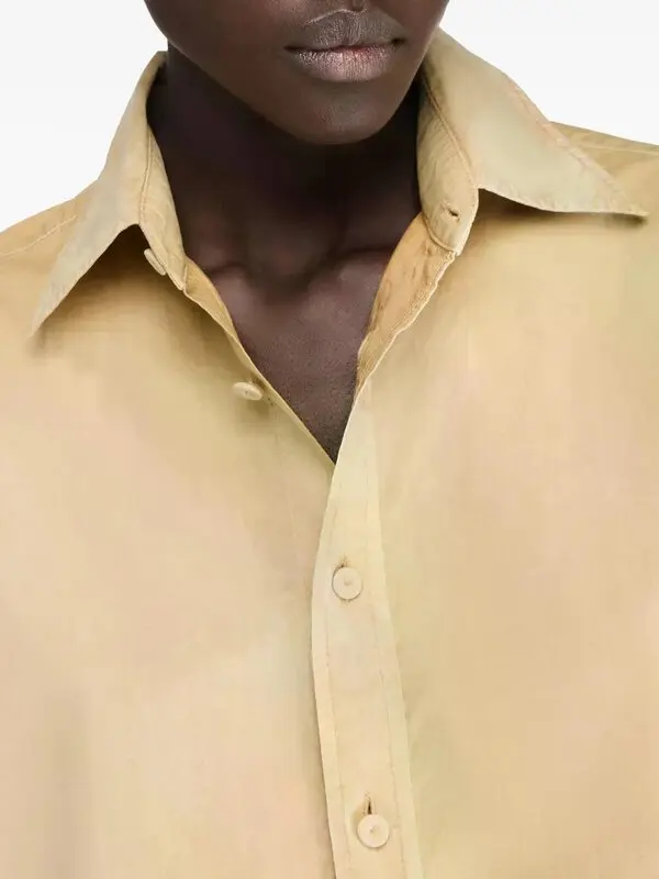 JW Anderson Cropped Shirt With Box Pleat Detail