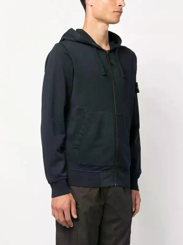 Stone Island Logo-patch Drawstring Hoodie